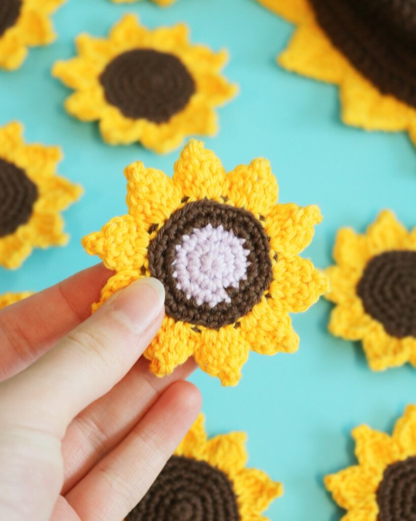 Solsikke Vendespil, Hækleopskrift – Niah Design