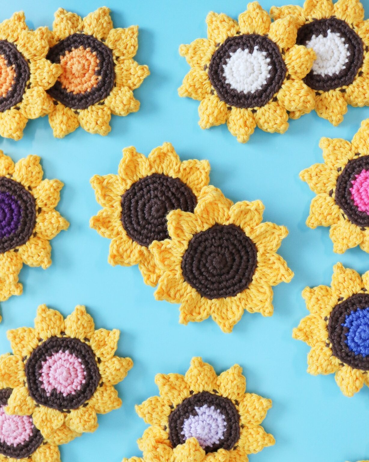 Solsikke Vendespil, Hækleopskrift – Niah Design